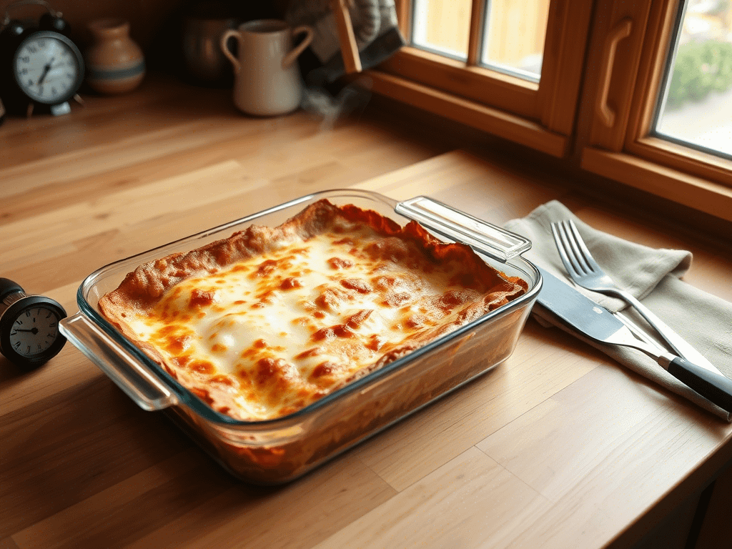 Classic Italian Lasagna – Comfort Food with Meat Sauce & Cheese