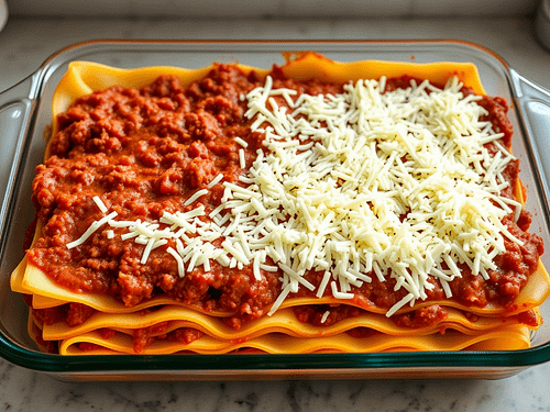 Classic Italian Lasagna – Comfort Food with Meat Sauce & Cheese